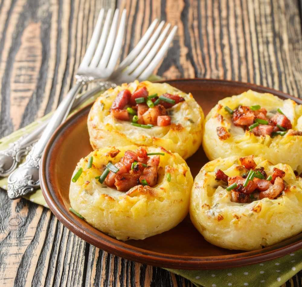 Delicious Stuffed Mashed Potato Nests Recipe